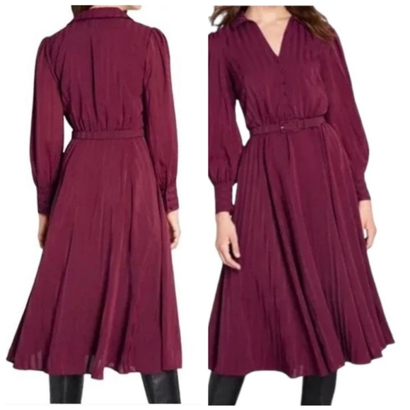 Modcloth | Dresses | Modcloth Shadow Stripe Swing Midi Dress Dark ...